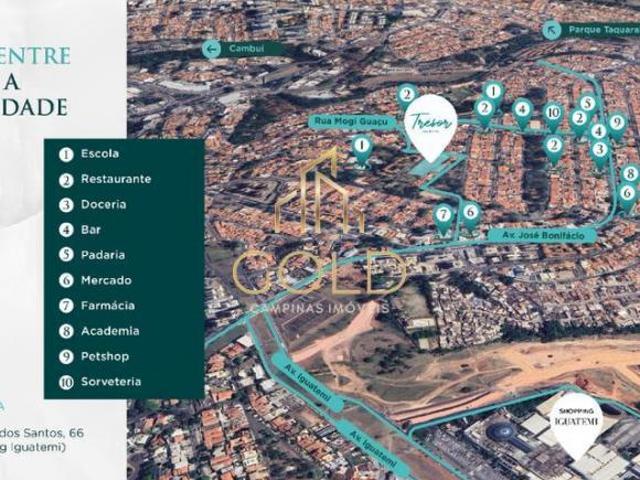 Apartamento à venda em Campinas, Jardim Alto da Barra, com 3 quartos, com 100 m², Trésor Residence