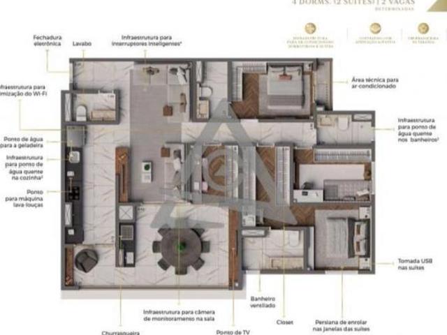 Apartamento à venda em Campinas, Jardim das Paineiras, com 3 suítes, com 125 m², Legacy Paineiras