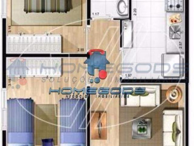 Apartamento à venda em Campinas, Jardim Monte Alto, com 2 quartos, com 47.54 m²