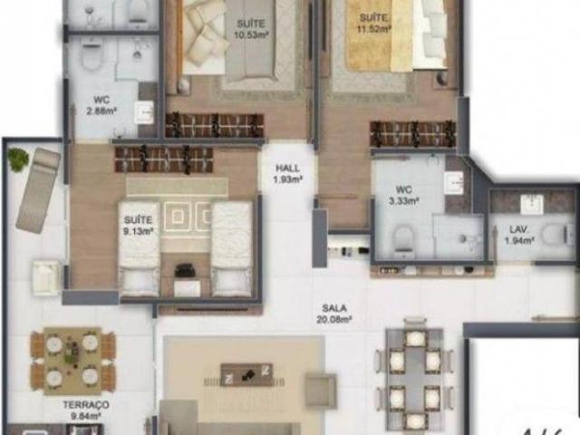 Apartamento à Venda em Canto do Forte, Praia Grande SP