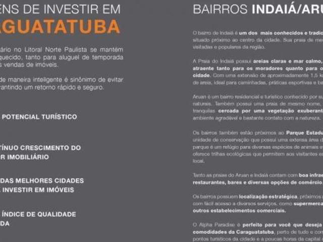 Apartamento à venda em Caraguatatuba, Indaía, com 1 quarto, 54m²