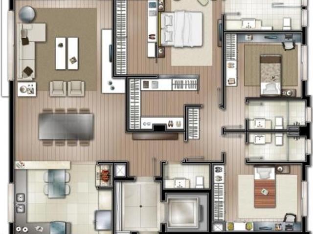 Apartamento à venda em Caxias do Sul, Exposição, com 3 quartos, 207m²