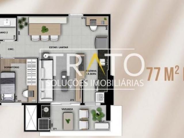 apartamento à venda em Chácara da Barra