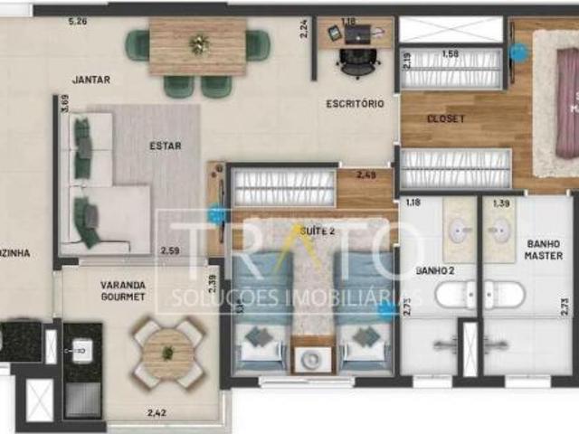 apartamento à venda em Chácara da Barra