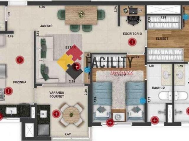 apartamento à venda em Chácara da Barra
