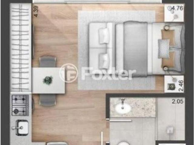 Apartamento à venda em Cidade Baixa com 24 m², 1 quarto, 1 vaga