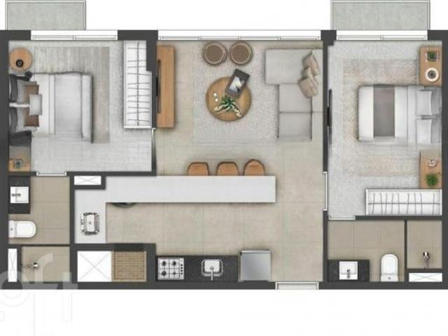 Apartamento à venda em Cidade Baixa com 60 m², 2 quartos, 2 suítes, 2 vagas