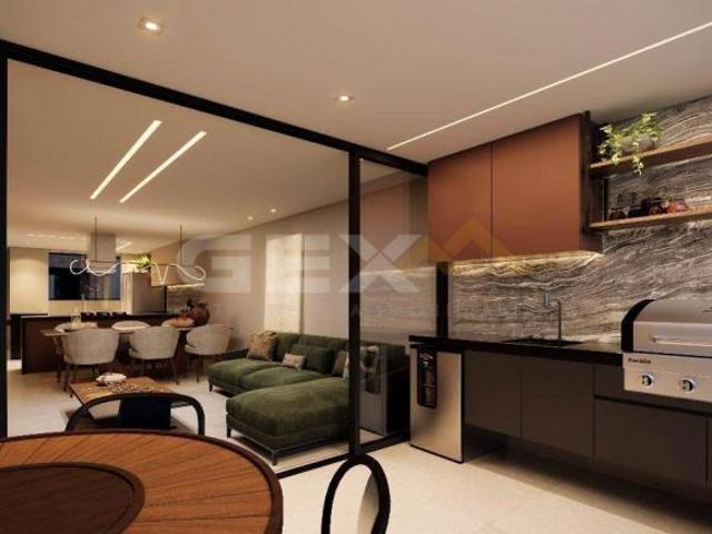 Apartamento à venda em construção no Centro, 3 quartos sendo 1 suíte com closet