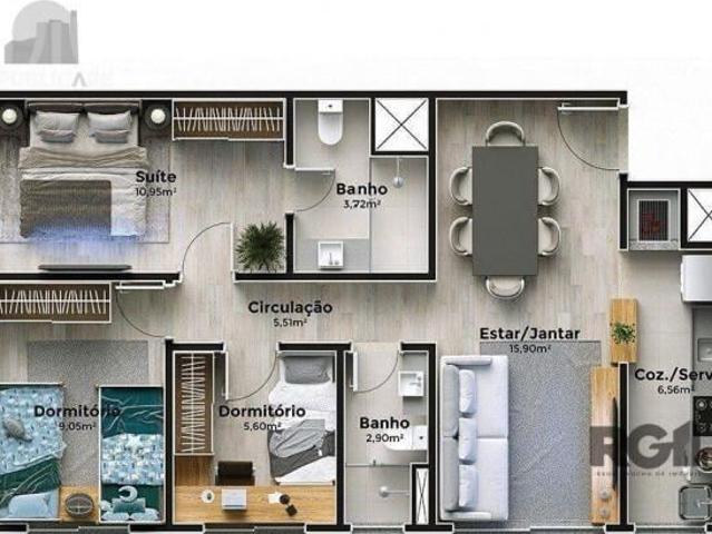 Apartamento à venda em Cristal