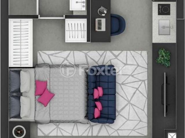 Apartamento à venda em Floresta com 17 m², 1 quarto, 1 vaga