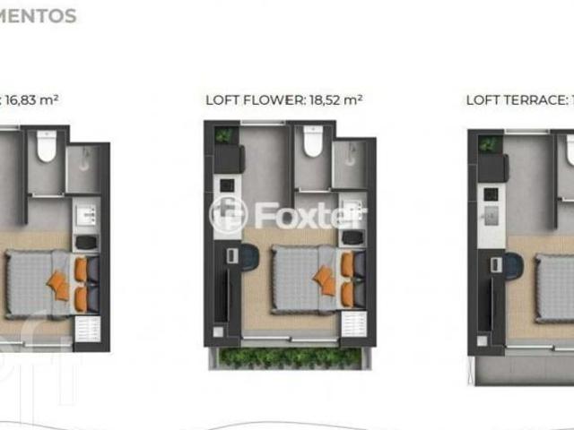 Apartamento à venda em Floresta com 17 m², 1 quarto, 1 vaga