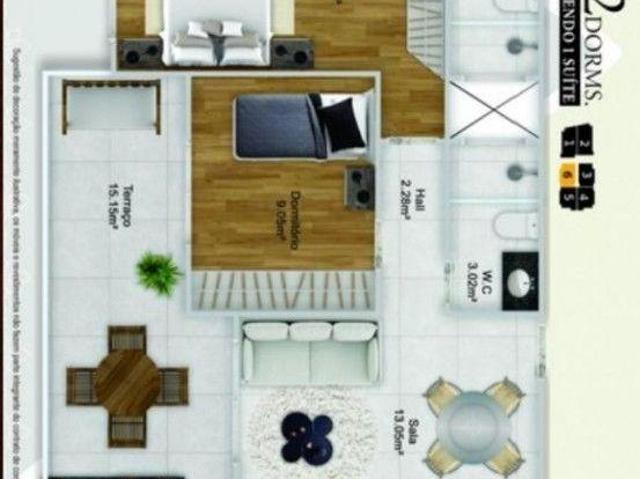 Apartamento à Venda em Guilhermina, Praia Grande SP