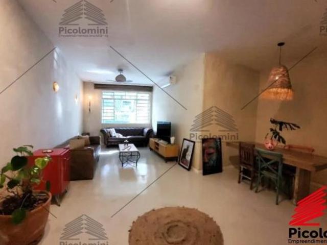 Apartamento à Venda em Higienópolis com 125 metros, 3 Quartos, 1 Suíte com banheira, sala ampla, lav