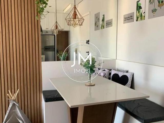 Apartamento a venda em Hortolândia no residencial Torres do Jardim com 2 quartos, sacada e moveis pl