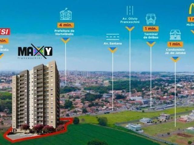 Apartamento à venda em Hortolândia SP, Parque Ortolândia: 2 quartos, 1 suíte, 2 salas, 2 banheiros
