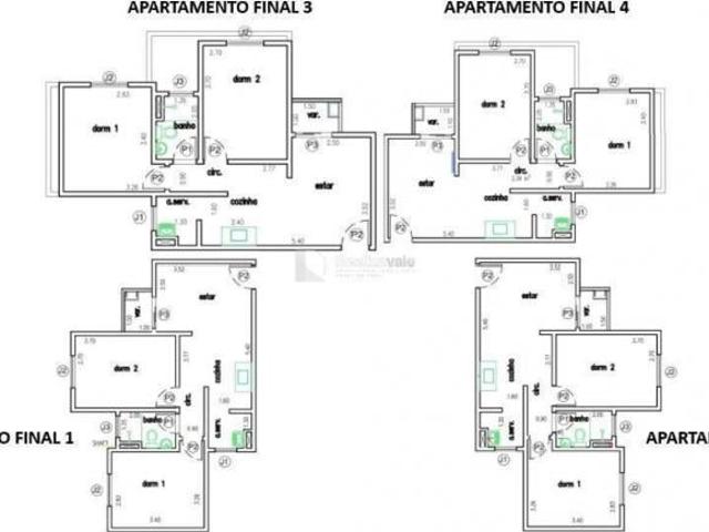 Apartamento à venda em Jacareí, Loteamento Jardim Sol Nascente, com 2 quartos, com 50 m²