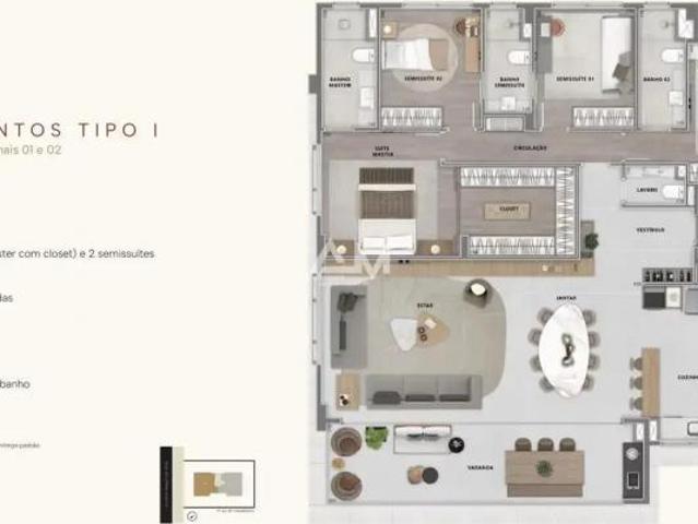 Apartamento à venda em Lourdes