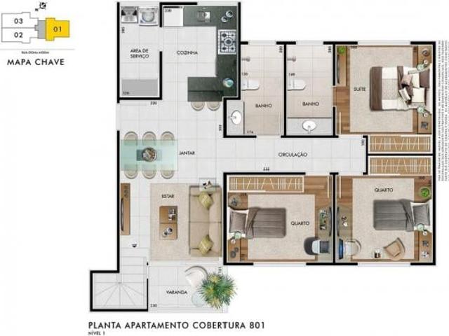 Apartamento à venda em Padre Eustáquio