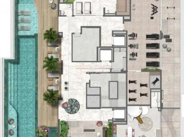 Apartamento com 106 m², com 2 vagas,com 2 suítes, 2 dormitórios no Brooklin