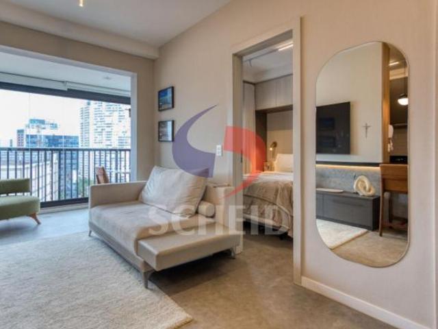 Apartamento á Venda em Pinheiros com 48m², 1 quarto, 1 vaga