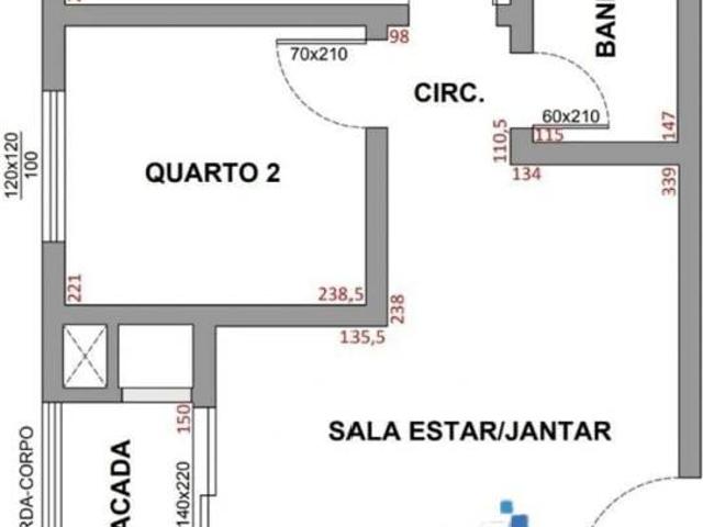 Apartamento à venda em São José dos Pinhais PR, bairro Pedro Moro: 2 quartos, 1 banheiro, 1 vaga de