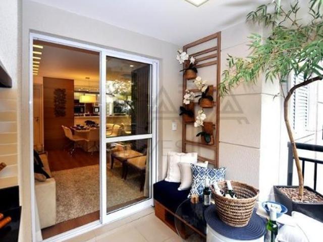 Apartamento à venda em São Paulo SP, Chácara Inglesa: 2 quartos, 1 suíte, 3 salas com terraço gourme