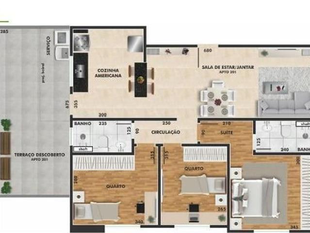 Área Privativa / Garden com 3 quartos à venda em Belo Horizonte, no bairro Salgado Filho