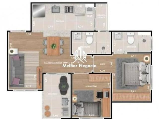 Apartamento à venda em Santa Bárbara D' Oeste, Reserva Centenária, com 2 quartos