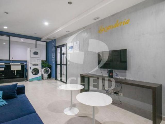 Apartamento á Venda em Santo Amaro com 46m², 1 quarto, 1 vaga