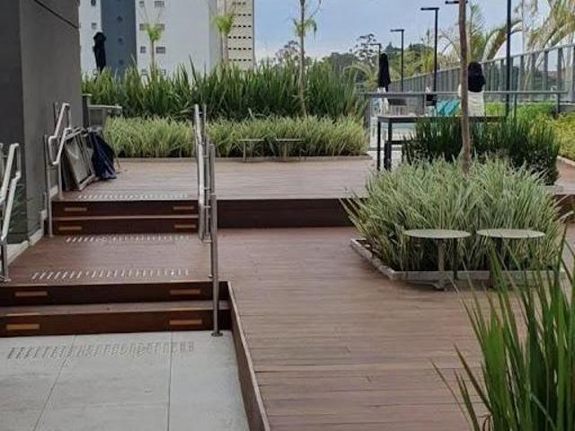 Apartamento à venda em Santo Amaro com 1 dormitório, varanda e lazer completo
