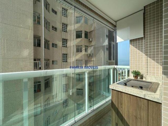 Apartamento à venda em Santos 2 quartos suíte 1 vaga vista mar Lazer
