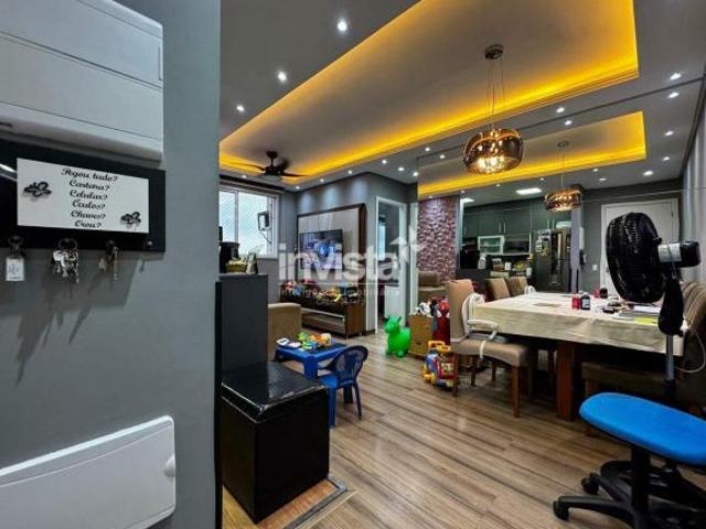 Apartamento à venda em Santos Areia Branca 2 dorms | 46m² | Portaria 24h e lazer