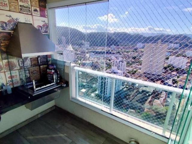 Apartamento à venda em Santos Campo Grande – 2 dorms, suíte, varanda gourmet e 1 vaga | R$ 790.000
