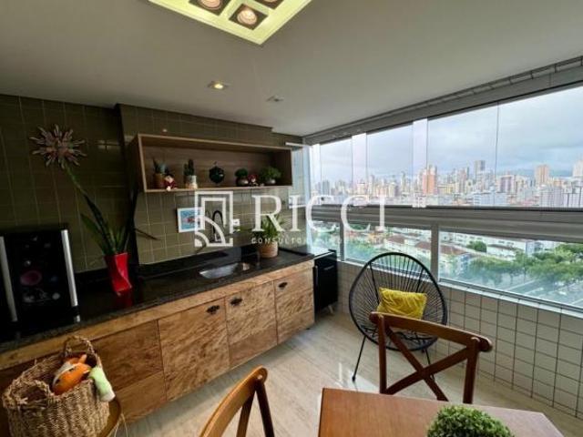 Apartamento à venda em Santos SP, bairro Campo Grande: 2 quartos, 1 suíte, 2 salas, 2 banheiros, 2 v