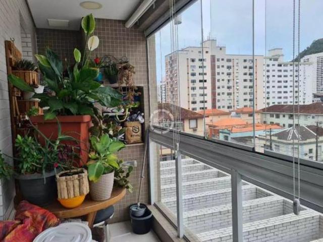 Apartamento à venda em Santos SP, Marapé: 2 quartos, 2 suítes, 2 salas, 1 banheiro, 1 vaga, 77m² de