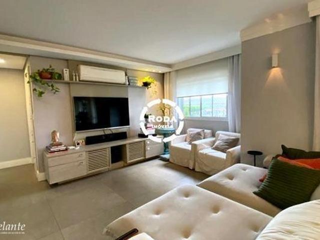 Apartamento à venda em Santos SP, Ponta da Praia: 2 quartos, 1 suíte, 3 salas, 3 banheiros, 2 vagas