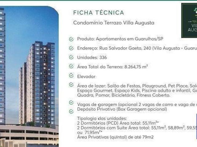 Apartamento à Venda em Vila Augusta, Guarulhos SP