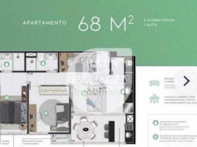 apartamento à venda em vila independência, piracicaba 2 quartos 68m²
