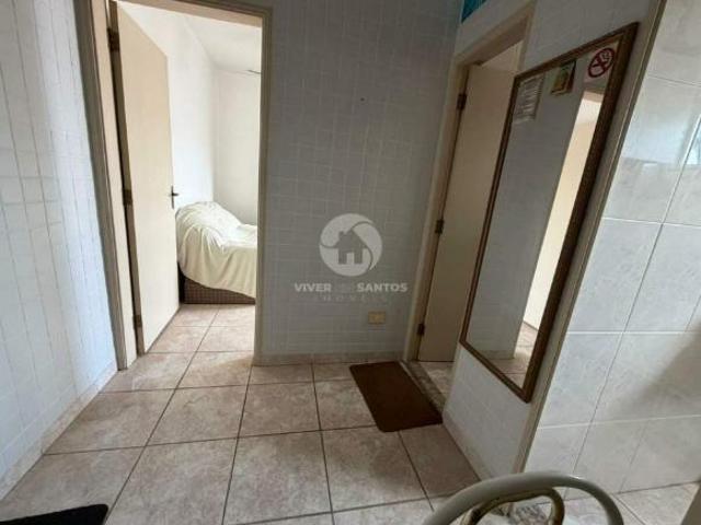 Apartamento à venda, Frente Mar com 1 quarto, 1 vaga, Embaré Santos/SP