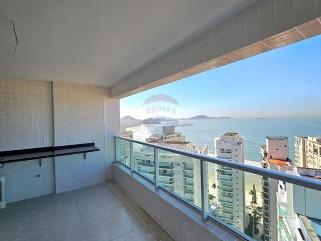 Apartamento à venda Guarujá Astúrias 3 quartos Varanda Gourmet Vista mar
