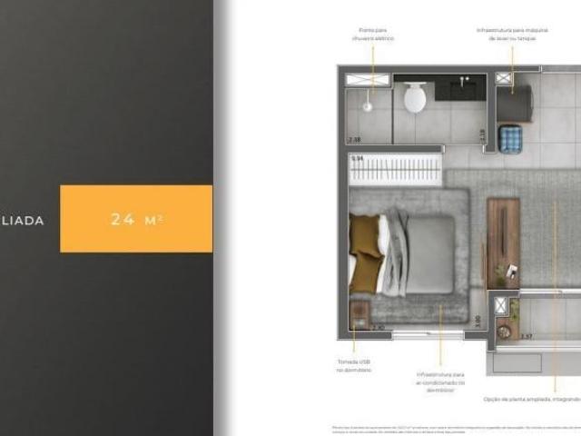 Apartamento à venda Itaim Bibi 24m2 / São Paulo / Contato: 11 94332 1122
