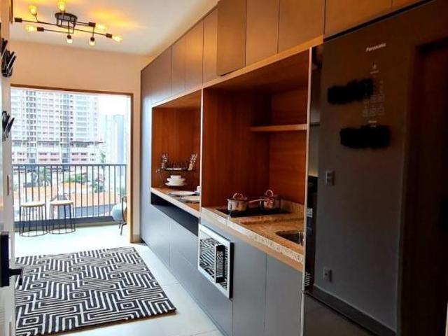 Apartamento a venda locação mobiliado de 22m² á venda Brooklin Ao lado do metro Morumbi R$ 4