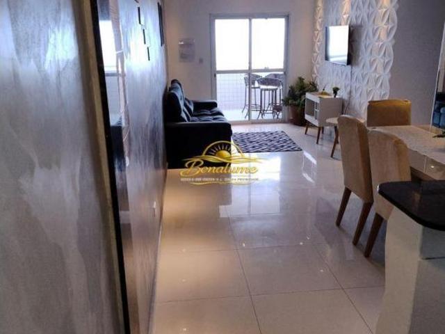 Apartamento a venda, Pé na Areia | 2 Dorm | Sacada Gourmet c/ Churrasqueira