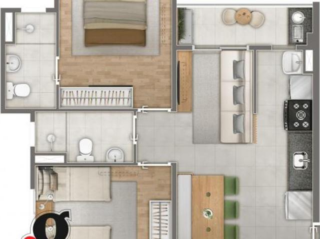 Apartamento à venda Poá 328.000,00