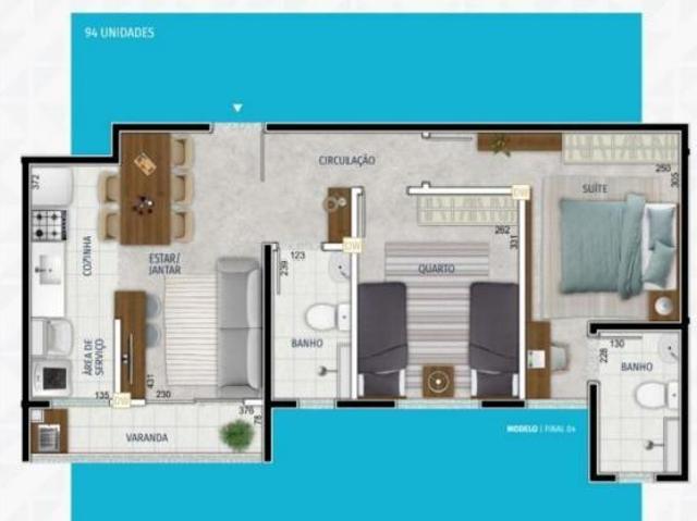 Apartamento à venda por R$ 510.025 Estoril Belo Horizonte/MG