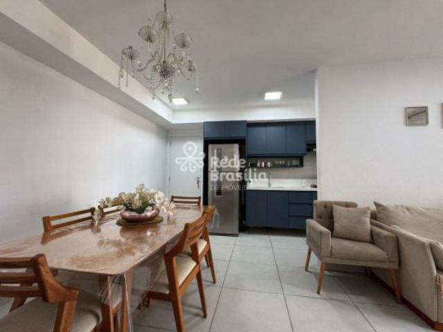 Apartamento à Venda Reserva Parque Clube 3 quartos PCD, 1 suíte, varanda, 2 vagas Águas Claras