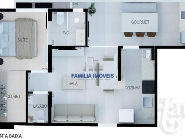 Apartamento à venda Santos/SP Boqueirão sacada 2 suítes lazer piscina