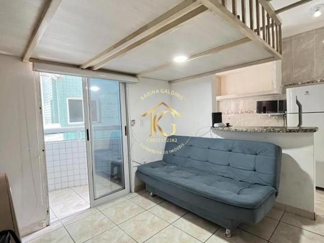 Apartamento A Venda Semimobiliado 1 Quarto sacada Boqueirão Praia Grande SP