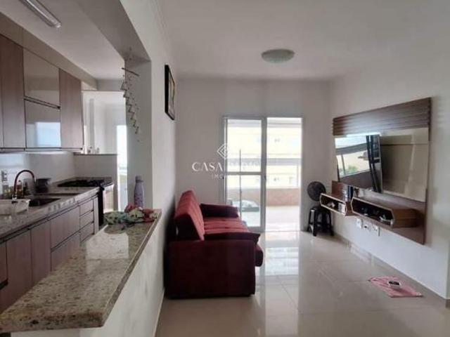 Apartamento à venda, Totalmente Mobiliado, 2 Suítes e Vista Mar na Praia Grande