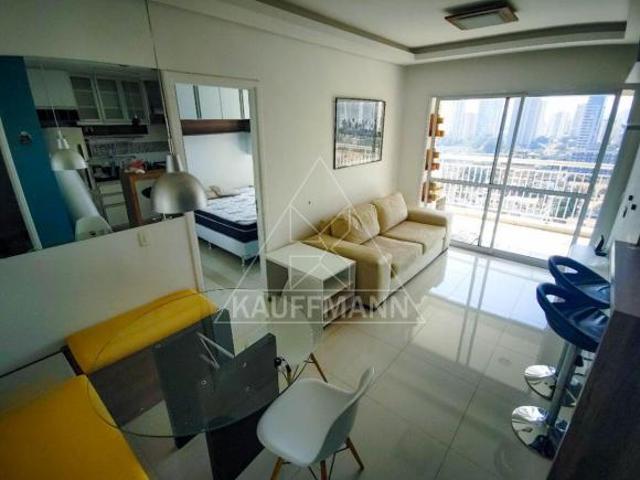 Apartamento à venda, Vila Cordeiro Brooklin, 49m2, 1 suíte, mobiliado